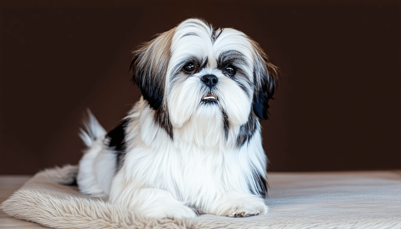 Conseils pour entretenir le pelage du Lhassa Apso noir et blanc au ...